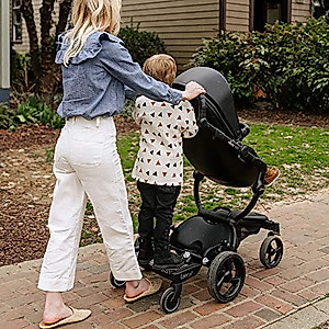 Lascal BuggyBoard Maxi Universal Stroller Board, Black, Fits Strollers Including UPPAbaby, Baby Jogger, Bugaboo, No Need for a Double Stroller for Infant and Toddler, Max Weight 66 lbs.