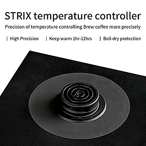 TIMEMORE Electric Gooseneck Kettle, Pour Over Coffee Kettle, Electric Kettle with Temperature Control for Coffee & Tea, 0.8L, Stainless Steel, Matte Black Fish Smart Kettle, 1350w