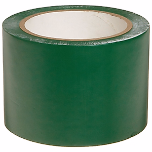 Brady 58252 108' Length, 3" Width, B-725 Vinyl Tape, Green Color Aisle Marking Tape