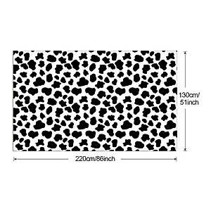 PHOGARY Cow Print Party Tablecloth (3pcs), Farm Animal Theme Barnyard Party Supplies for Picnics Disposable Plastic Rectangular Table Cover Baby Shower Kids Boys Girls Birthday