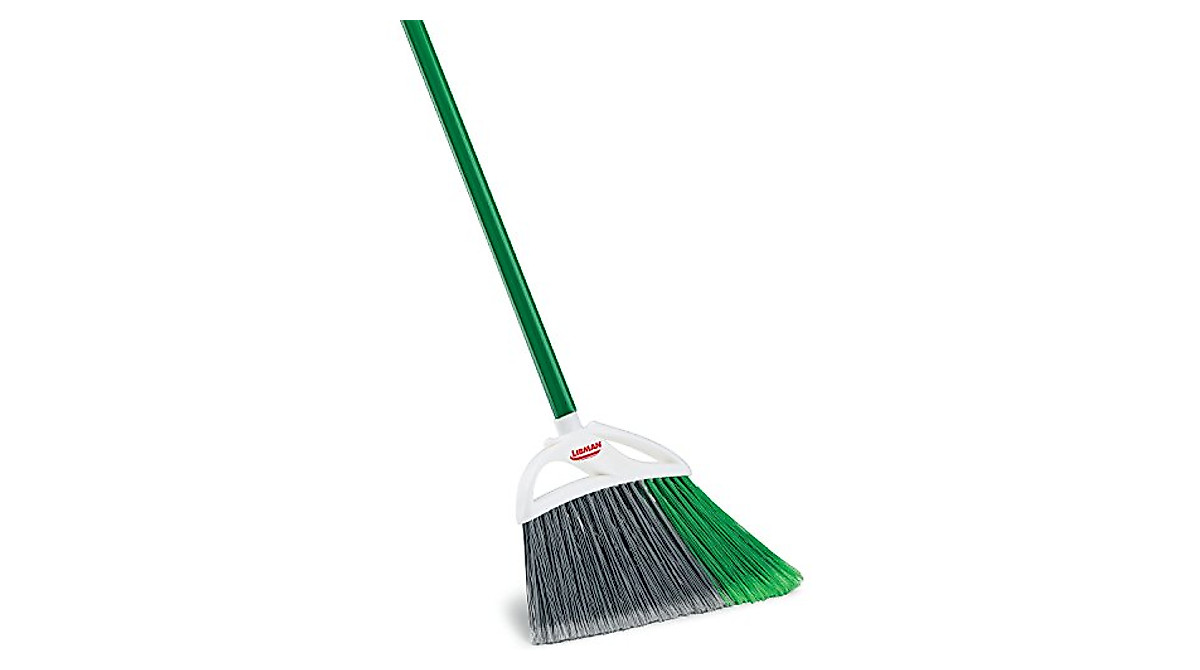 Libman Large Precision Angle Broom for Efficient Cleaning