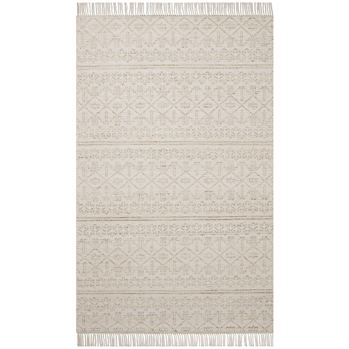 Loloi Angela Rose x Rivers Sand/Ivory 7'-9" x 9'-9" Area Rug