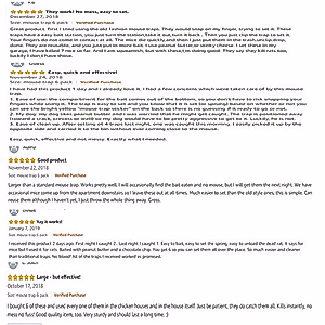 ABC Humane Mouse Traps That Work Indoor Plastic Snap Mice Trap Reusable Mouse Trap Easy Set 6 Pack