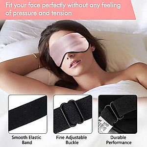 LC-dolida Sleep Headphones,Sleep Mask Bluetooth Wireless Music Eye Mask, Sleeping Headphones for Side Sleepers Sleep Mask with Bluetooth Headphones Ultra-Thin Stereo Speakers Perfect for Sleeping