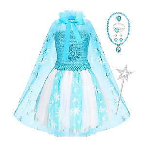 Chillife Princess Dresses for Girls,Kids Dress Up Clothes Costume Set Princess Toys Gift Girl for Little Girls Ages 3-6yrs (Princess)