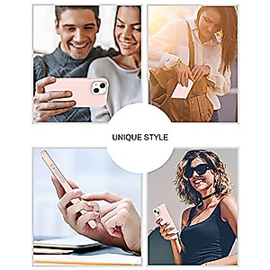 VENINGO iPhone 13 Case,Phone Case for iPhone 13,Slim Fit Liquid Silicone Soft Gel Rubber Lightweight Microfiber Lining Shockproof Anti-Scratch Protective Phone Cover for iPhone 13 6.1'' 2021,Pink Sand