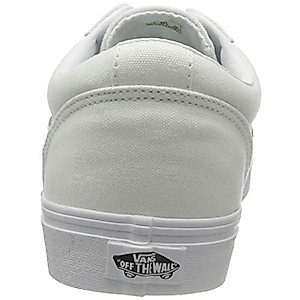 Vans Men's Ward Sneaker, Canvas White White, 13