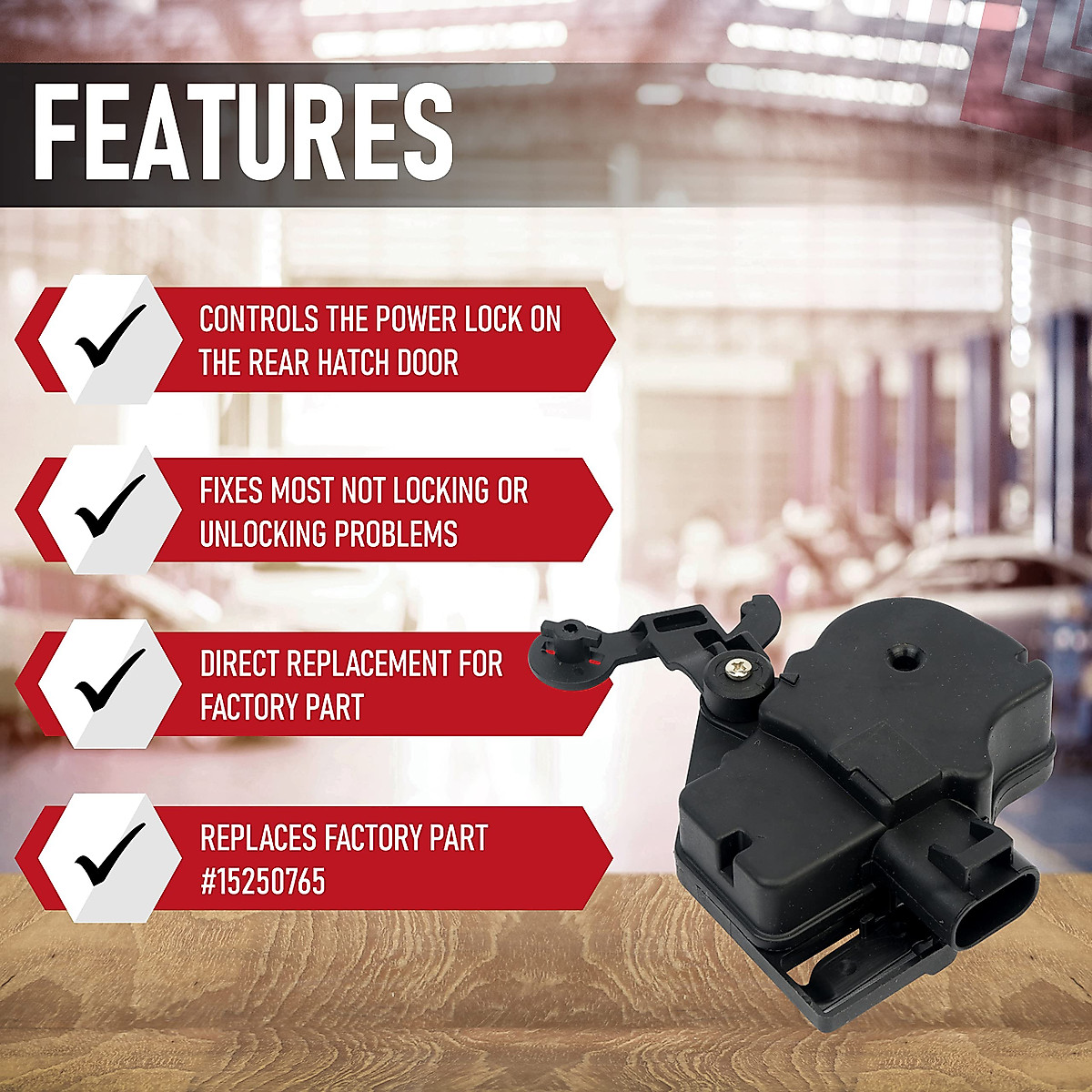 AA Ignition Rear Liftgate Door Lock Actuator for Chevy, GMC, Cadillac - Replaces 15250765, 15808595, 746015, 25001736 - Fits Tahoe, Suburban, Yukon, Denali, Escalade, ESV, EXT (2000-2006 Models)