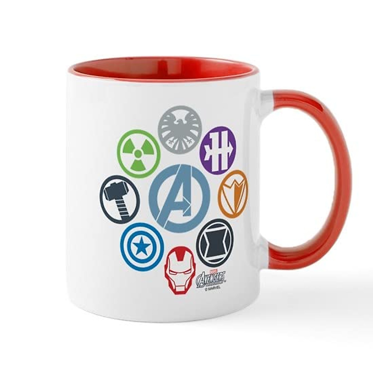 CafePress Avengers Icons Mug Ceramic Coffee Mug, Tea Cup 11 oz