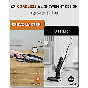 SERVOMASTER Handheld Vacuum Cleaner Cordless, Small Powerful Car Vacuum Cleaner with Rechargeable Battery, Portable Car Hand Held Vacuum Cleaner Accessories Interior Cleaning Kit for Men Women