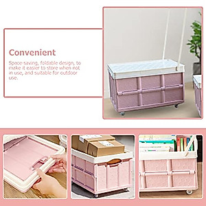 Zerodeko Collapsible Storage Bins Lidded Storage Bins Plastic Tote Storage Box Container Stackable Folding Utility Crates Clothes Storage Organizer Storage Box Folding Book Case Moving Boxes