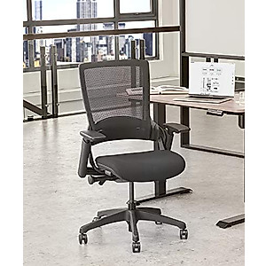 CLATINA Ergonomic High Swivel Executive Chair with Adjustable Height 3D Arm Rest Lumbar Support and Mesh Back for Home Office Black BIFMA Certification No. 5.1