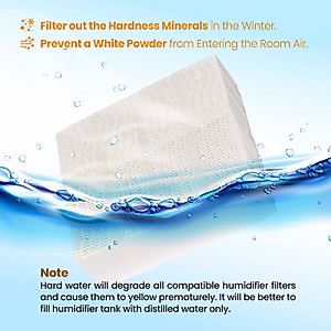 ANTOBLE 1043 Super Humidifier Wick Filter Replacement for Essick Air AIRCARE EP9500 EP9700 EP9800 EP9R500 EP9R800 826000 831000 and Bemis Space Saver 800 8000 Series Evaporative Humidifiers (2 Pack)