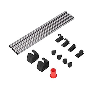 Jopwkuin 2 Tier Storage Shelf, Rustproof Floor Organizer Rack 4 Metal Support Tubes Stable with 2Pcs Grid Baskets for Office for Dormitory