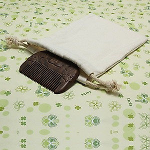 FunLavie 6 PACK Cotton Muslin Bags 5.9" x 7.9" Small Canvas Drawstring Bag for Multipurpose Storage