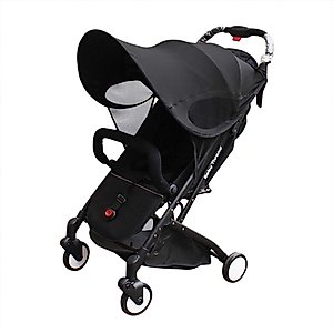 RONGXG Upgraded Baby Sunshade Stroller Cover Universal Pushchair Pram Stroller Rain Cover Buggy Throw Over with Canopy Raincover for Stroller Windproof Baby Cart Cover Mosquito Net Sun Shade Protector