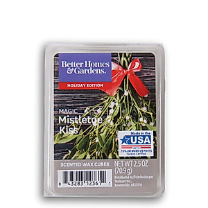 Better Homes and Gardens Scented Wax Cubes 2020 Editions - Magic Mistletoe Kiss - 2.5 Oz