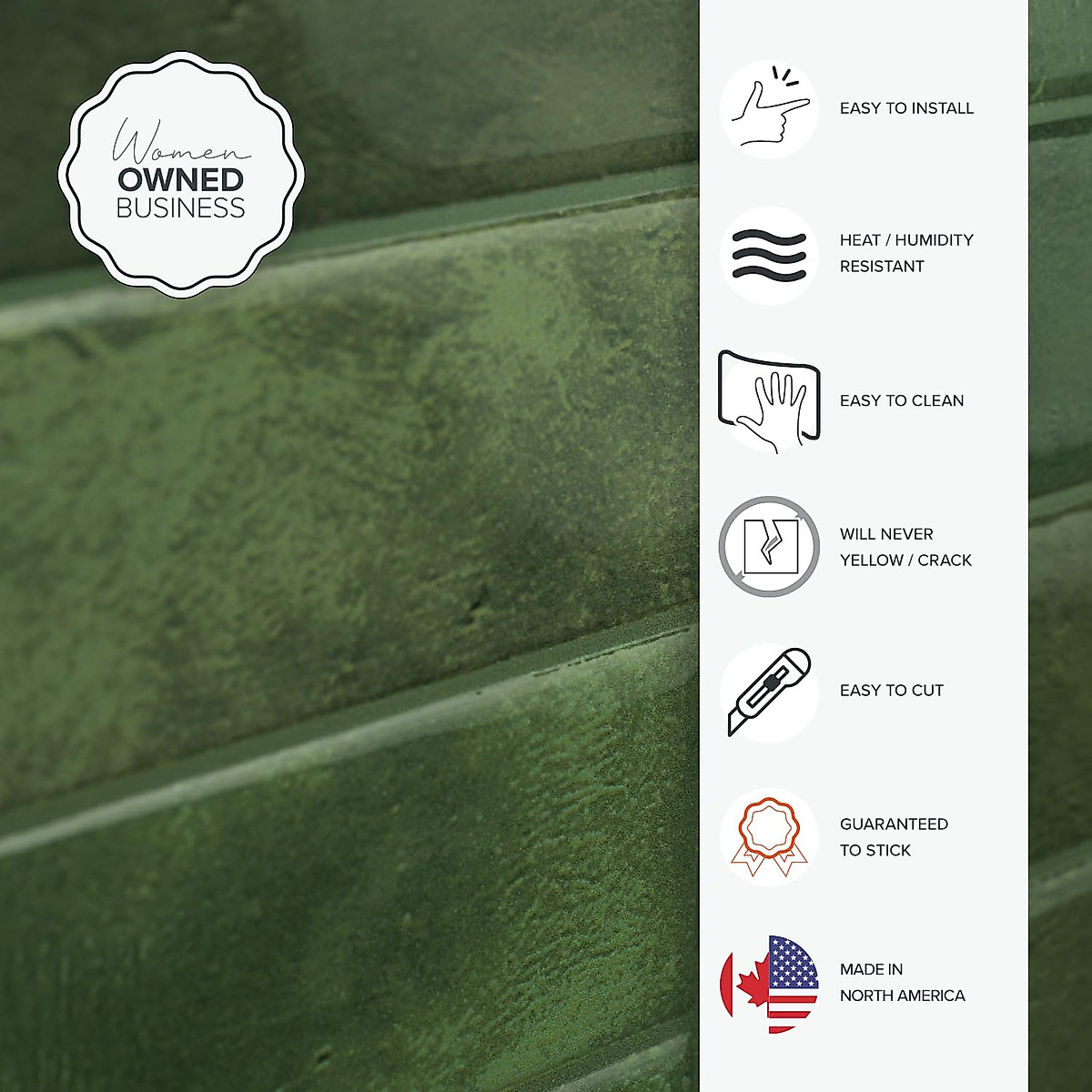 SMART TILES Peel and Stick Backsplash - 5 Sheets of 11.43" x 9" - 3D Adhesive Peel and Stick Tile Backsplash for Kitchen, Bathroom, Wall Tile