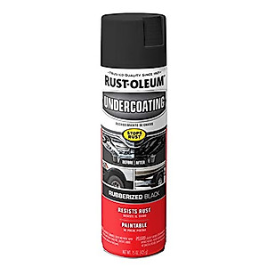 Rust-Oleum 248658 Rust Reformer Spray, 10.25 oz, Black & 248657 Rubberized Undercoating Spray, 15 oz, Black