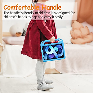 eTopxizu Kids Case with Built-in Screen Protector for iPad Air 5th Generation 2022/iPad Air 4th Gen 2020, 10.9" iPad Air 5/4 Shockproof Handle Stand Case for iPad Air 5th/4th Gen 10.9/Pro 11, Blue