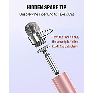 Stylus Pens for Touch Screens, 2 in 1 High Precision Universal Stylus Pen for iPad Compatible with Apple, iPhone, iPad, Android, Microsoft Tablets, Phones, 3 Pack-Blue, Pink, Purple