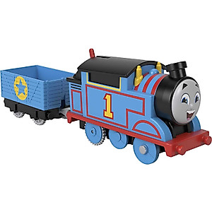 Thomas & Friends Motorized Toy Train Thomas Battery-Powered Engine with Cargo for Pretend Play Preschool Kids Ages 3+ Years​