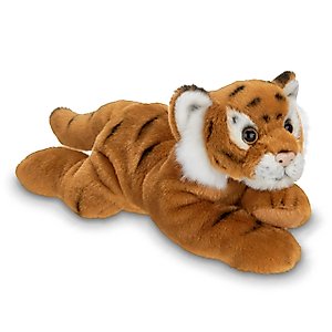 Bearington Lil' Saber Small Plush Stuffed Animal Tiger, 9 inches