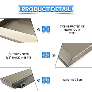 ECOTRIC 1/4" Quick Attachment Mini Skid Steer Mount Plate Compatible With Dingo Ditch Witch Thomas Finn Steel Skid-Steer Accessories