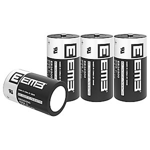 EEMB 4Pack ER26500 C Size 3.6V Lithium Battery High Capacity Li-SOCL₂ Non-Rechargeable Battery LS26500 SB-C01 TL-2200 for Automobile tire Pressure Monitor,Smart Card,Electricity Meter,Wireless Tools
