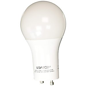 Satco S9707 GU24 LED Light Bulb A19, 2700K, Dimmable, 4.31 inches, Frosted White Finish