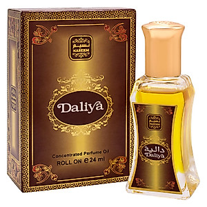 Naseem Daliya Perfume Oil Rollerball Alcohol Free with composition of Spicy Citrus Musk Amber Long Lasting Arabian Fragrance Oil for Women 0.81 Fl Oz