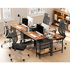 HOMIDEC Office Desk, Computer Desk with Drawers 47" Study Writing Desks for Home with Storage Shelves, Desks & Workstations for Home Office Bedroom