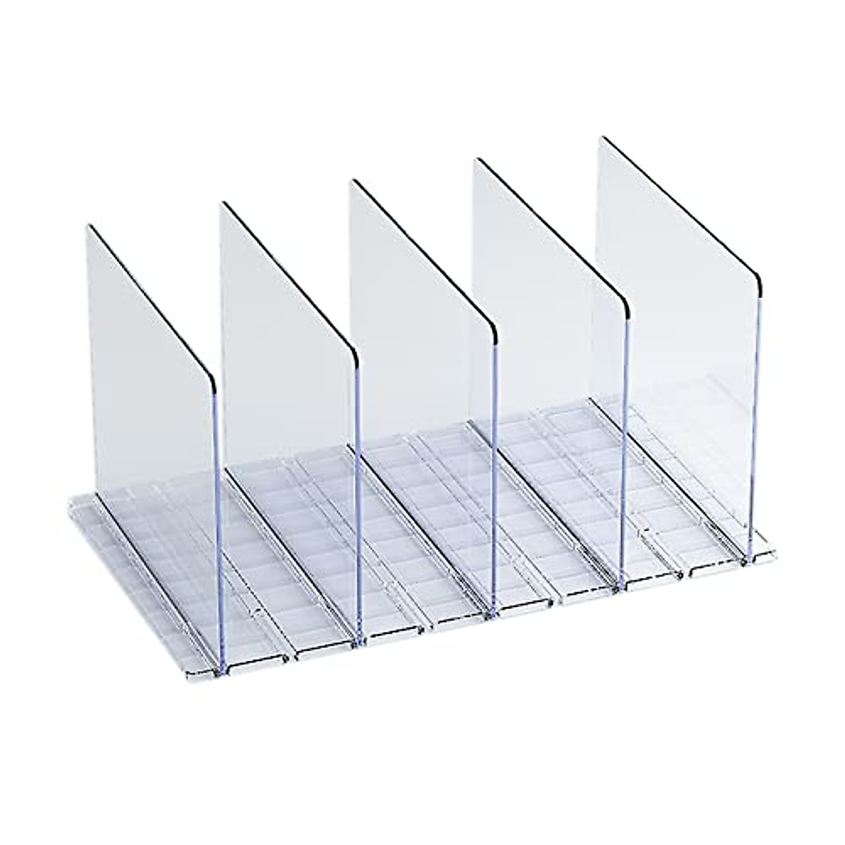 Creahappy 5pcs Shelf Dividers for Closet Shelf Organizer with Base Shelf Closet Organization Adjustable Cabinets Shelf Vertical Purse Separator Closet Bookshelf for Organization in Bedroom Office