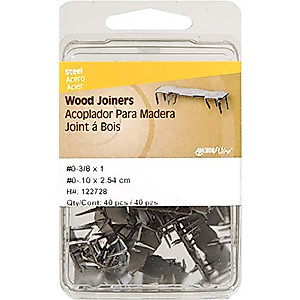 The Hillman Group 122728 No.0 Wood Joiner, 40-Pack, No Size, Silver