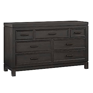 Soho Baby 40037940 Manchester Premium Soft Closing 7-Drawer Dresser, Smooth Black Iron Finish