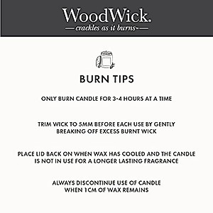 WoodWick Sand Driftwood 22oz Large Jar Candle Burns 180 Hours