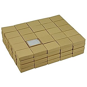 JPB Kraft Cotton Filled Jewelry Box #11 (Case of 100) 2 inches x 1.5 inches