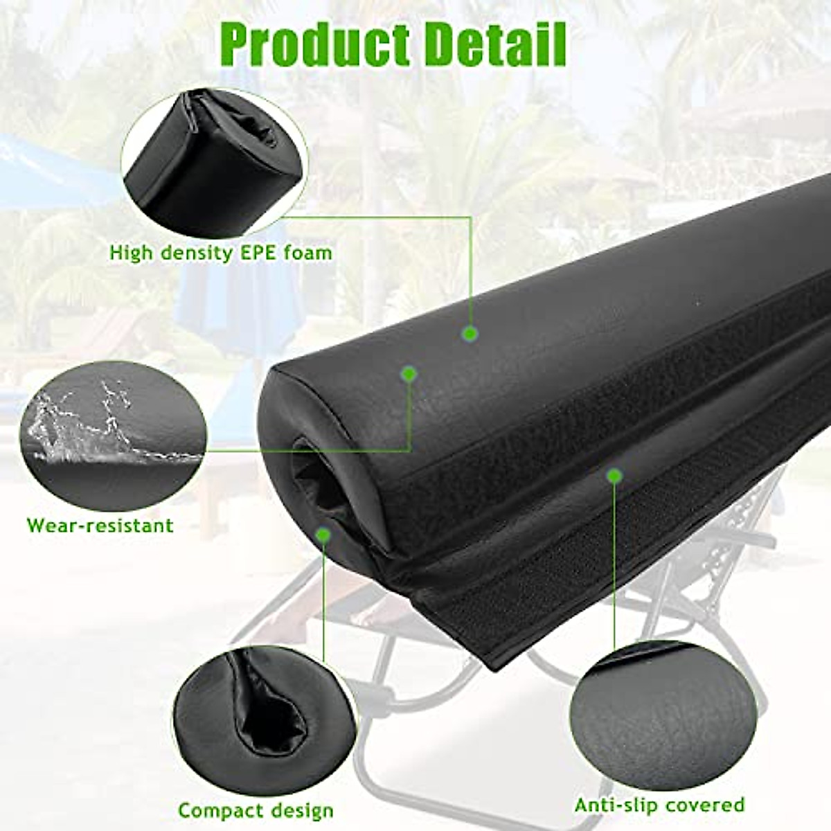 2 Pack Zero Gravity Chair Cushion for Foot Rest, Universal Oversized Folding Loungers Anti Gravity Recliners Outdoor Chaise Patio Lawn Camping Chairs Footrest Padding for Outside