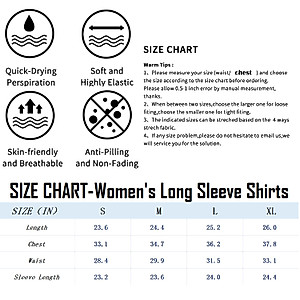Women's Sun Protection Compression Shirts UPF 50+ Long Sleeve Workout T-Shirts Rash Guard Athletic Tops