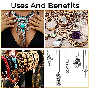 Anzlah Open Jump Rings and Lobster Clasps Jewelry Fixing Kit (1200 pcs Gold and Silver) with a Bent Nose Jump Ring Pliers, Tweezers, and a Jump Ring Opener (O Rings for Jewelry Making)