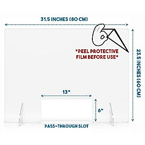 Premium Plexiglass Sneeze Guard - Safety & Protection