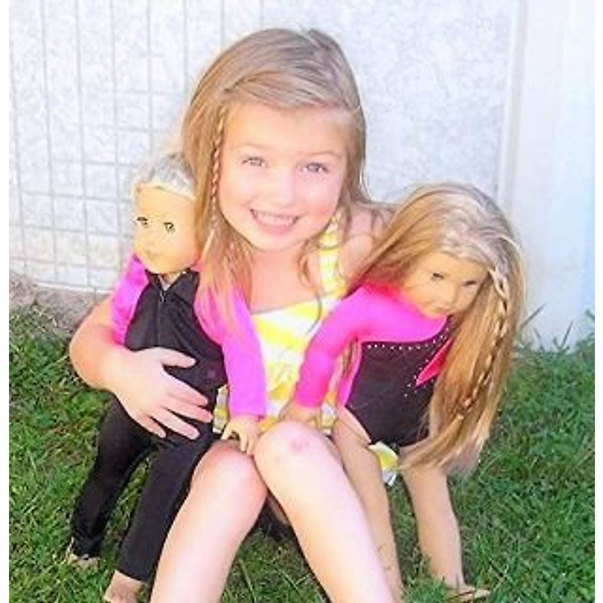 Sparkling Success: 2024 American Doll Girl Pink Gymnastics Doll Clothes Set with Leotard, Mat, Olympic Medal and Hair Accessory. 4 PCS in All! Doll Not Included