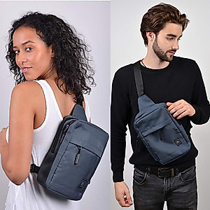 WESTEND Crossbody Canvas Sling Bag Backpack with Reversible Strap