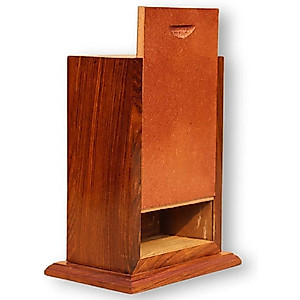 Rosewood Photo Frame Urns for Pet Ashes | Wood Cremation Urns | Decorative Urns | Funeral Urns | Handmade Urn for Cat and Dog | Keepsake Urns | Burial Urns with Bottom Opening System