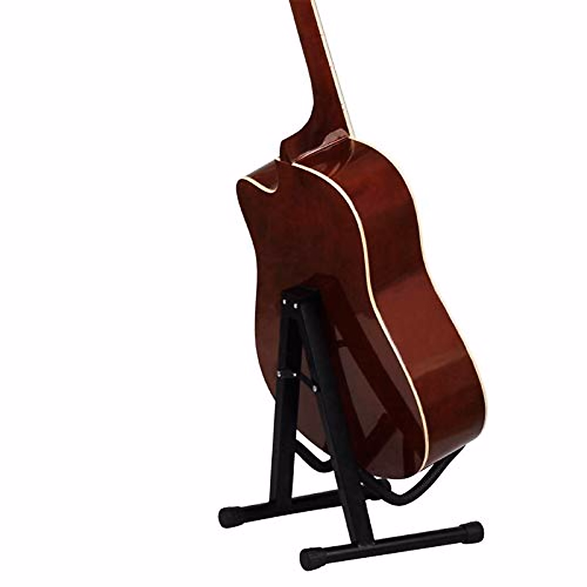 BEESCLOVER A-Type Wood Guitar Electric Guitar Base Banjo Violin Stand Musical Instrument Bracket Black Acoustic Guitar Universal