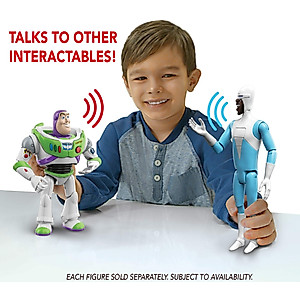 Mattel Pixar Interactables Frozone Talking Action Figure, 8-in Tall Highly Posable Movie Character Toy, Interacts with Other Figures, Kids Gift Ages 3 Years & Older