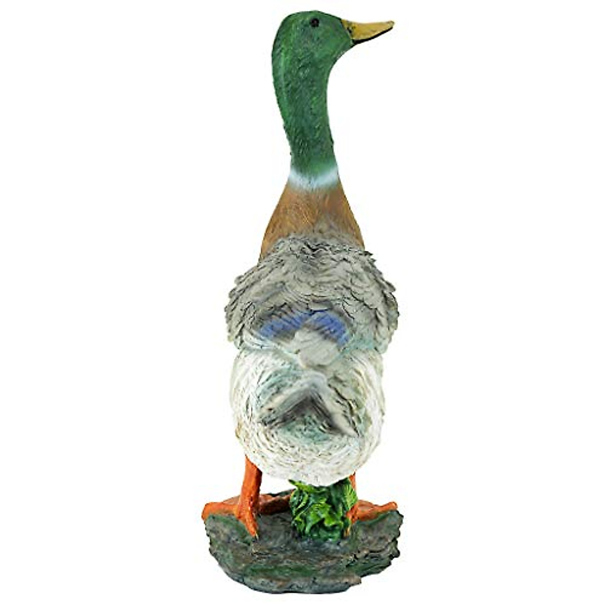 Design Toscano QM18989 Mallard Duck Animal Garden Statue, 13 Inch, Polyresin, Full color