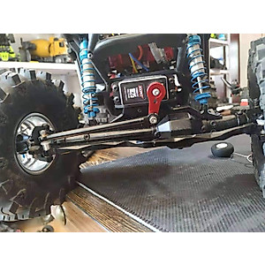 RZXYL Aluminum Front and Rear Axle for 1/10 Axial Wraith 90018 90048 90053 90018 90020 90045 90056 RR10 RC Model Crawler Car (Black)