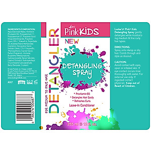 Luster's Pink Kids Detangler Spray - 3 pack