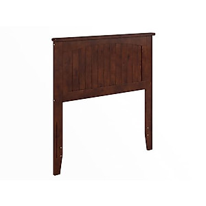 AFI Nantucket Twin Solid Wood Panel Headboard in Walnut